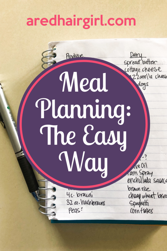 Meal Planning: The Easy Way ⋆