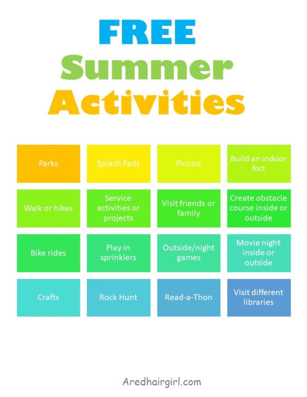 Tons of FREE Summer Activities ⋆